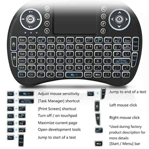 H96 Max Smart TV BOX and Mini Wireless Keyboard in Pakistan